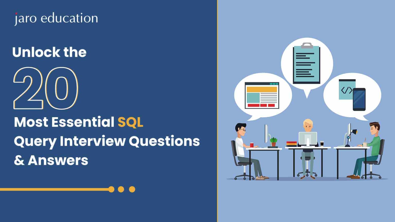 Unlock the 20 Most Essential SQL Query Interview Questions & Answers